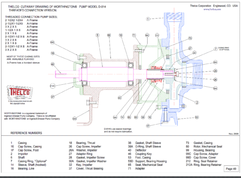 Pump Technical Drawings | Thelco Corporation