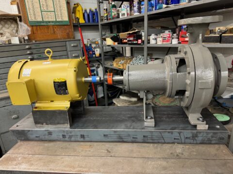 Worthington D814 on Steel Channel with Motor: Power & Portability